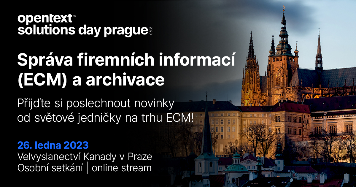 OpenText Solution Day Prague 2023